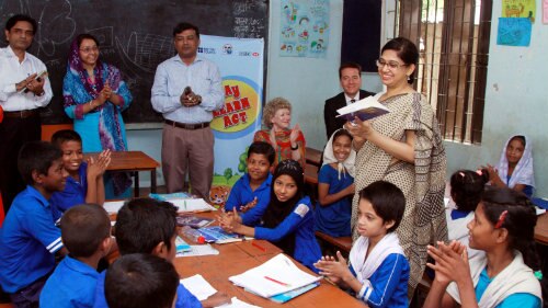 Play, Learn, Act : Book handover programme | British Council